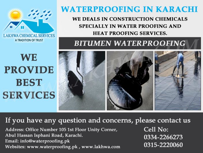 Bitumen Waterproofing in Pakistan - LCS waterproofing Solutions