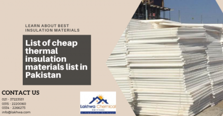 List of cheap thermal insulation materials list in Pakistan - LCS